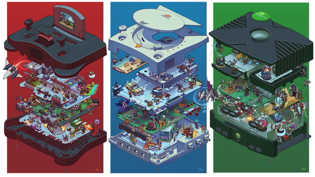 These “Exploded” Console Prints are the Perfect Complement to your ...