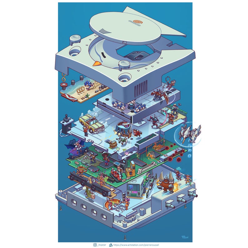 These “Exploded” Console Prints are the Perfect Complement to your ...